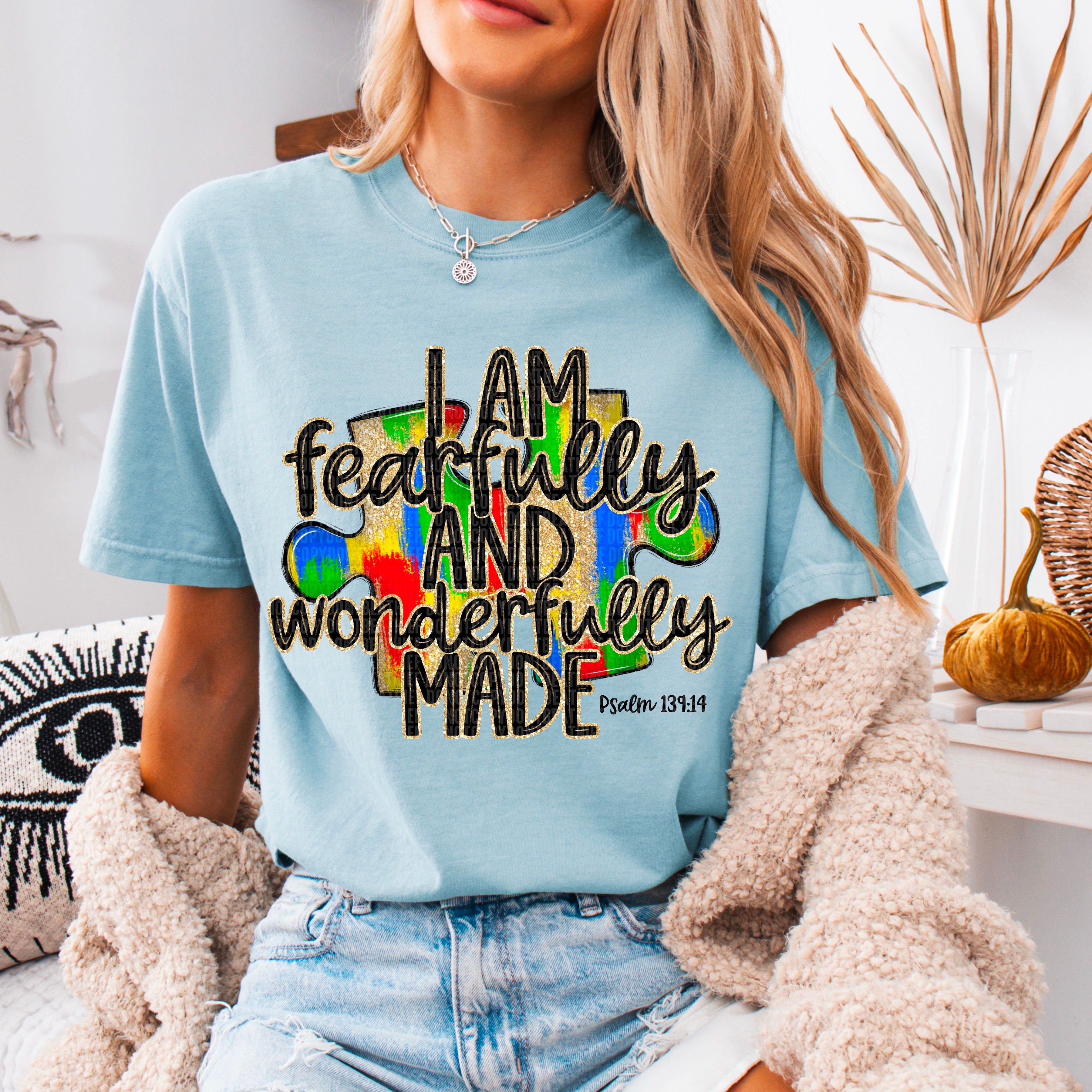 I Am Fearfully And Wonderfully Made DTF Print – Simple Tymes