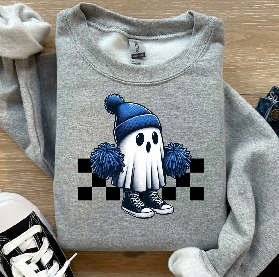 Ghost Cheerleader DTF Print – Simple Tymes