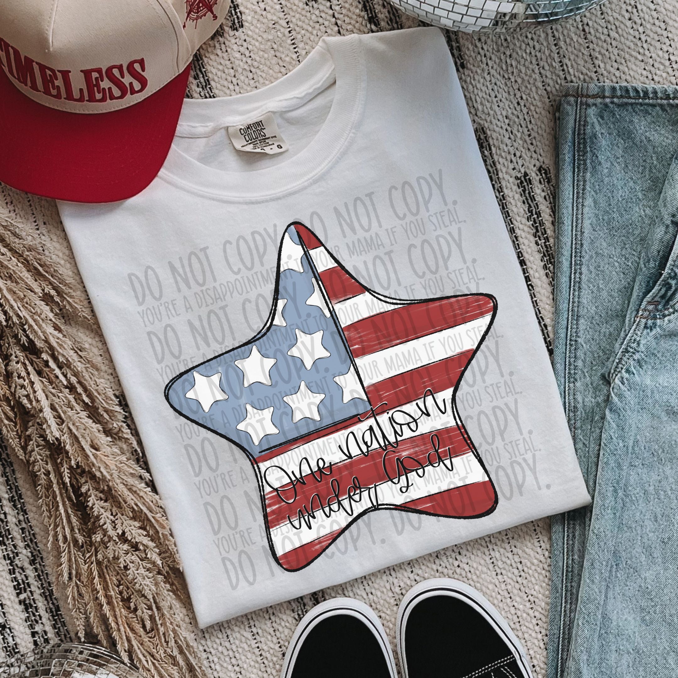 One Nation Star DTF Print – Simple Tymes