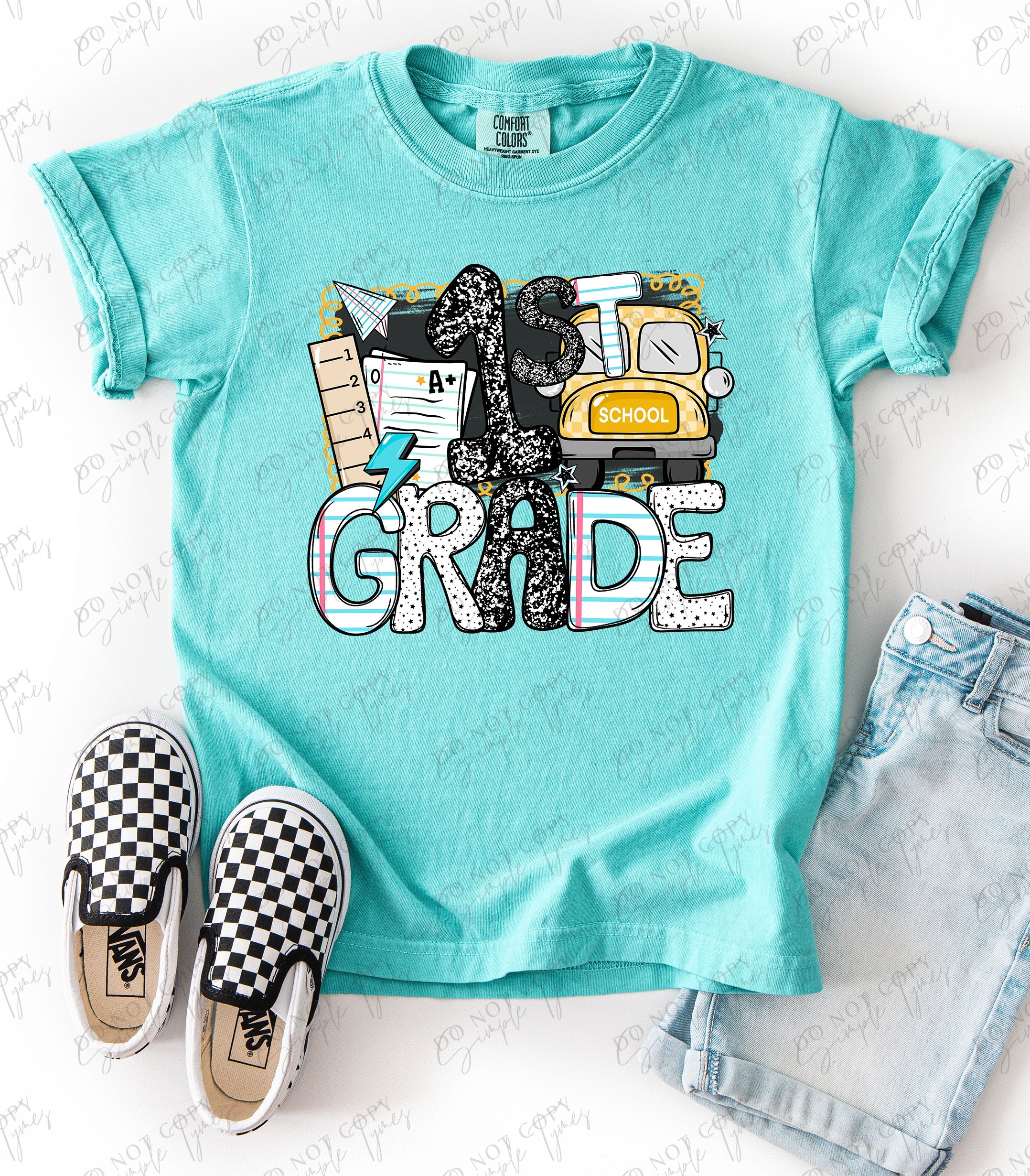 Back To School Bus Grade Levels DTF Print – Simple Tymes