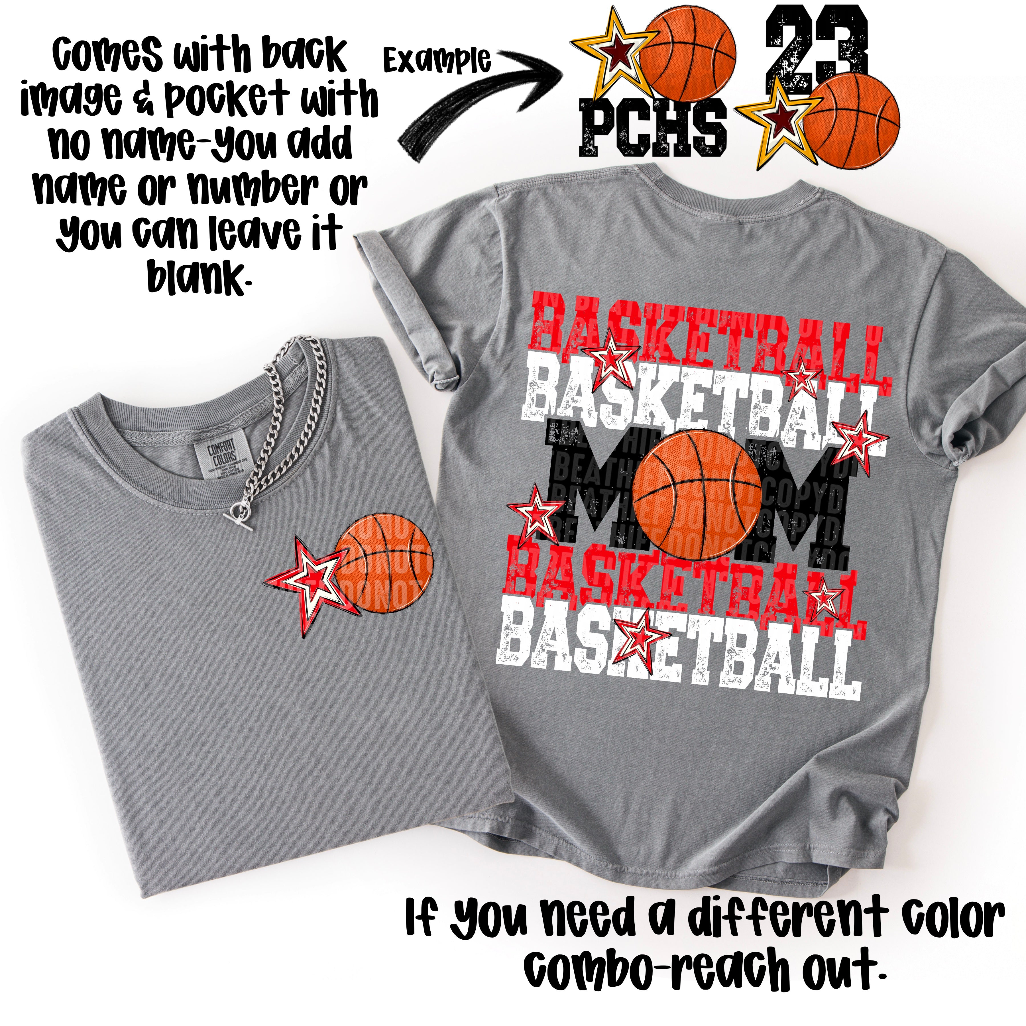 Basketball Mom Collection FRONT DTF Print – Simple Tymes