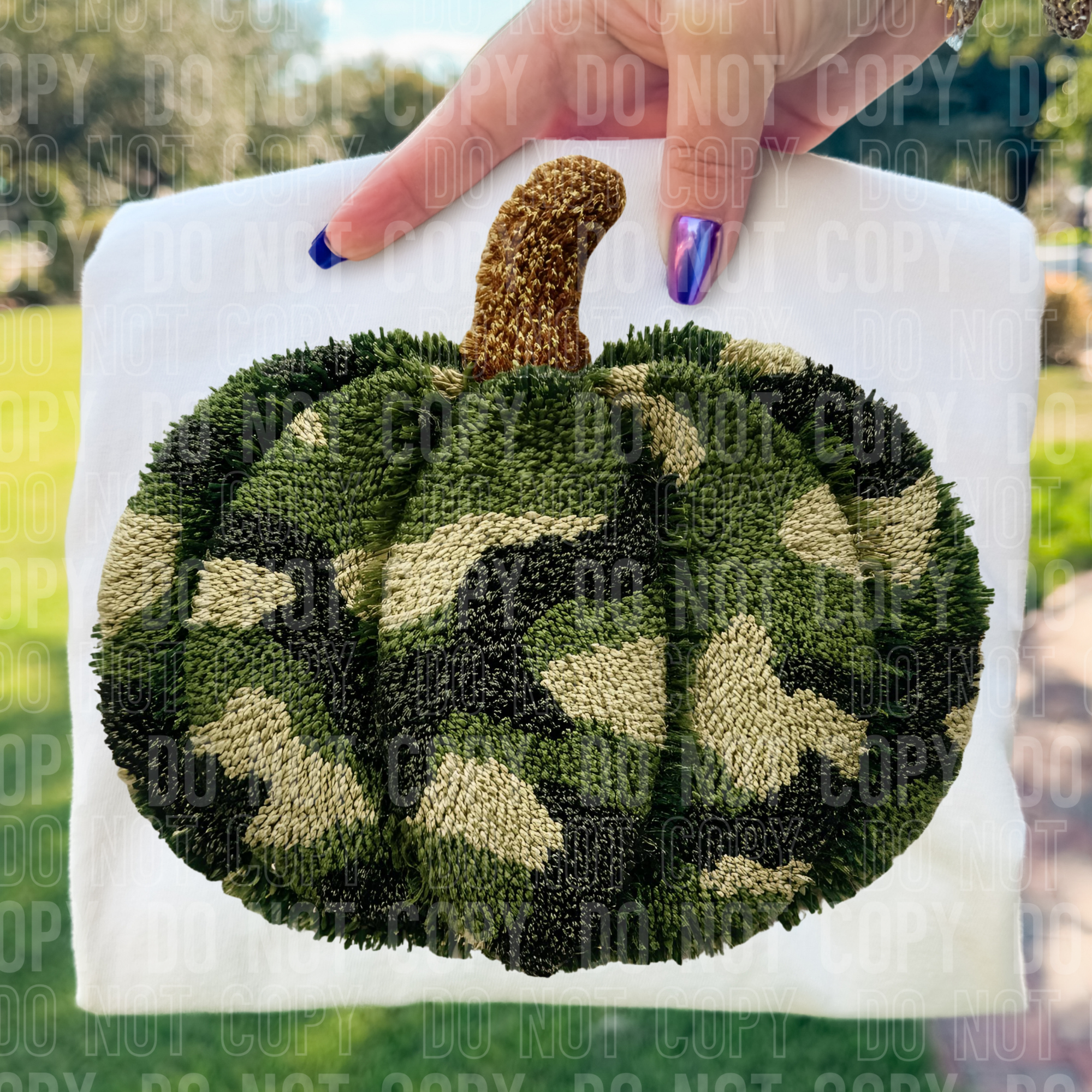 Camo Pumpkin Faux Yarn DTF Print – Simple Tymes