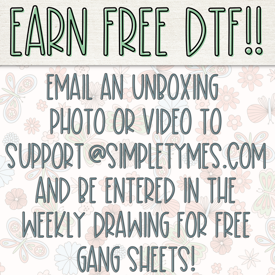 Custom DTF and Gang Sheets - DTF Print up to 22”x120” – Simple Tymes