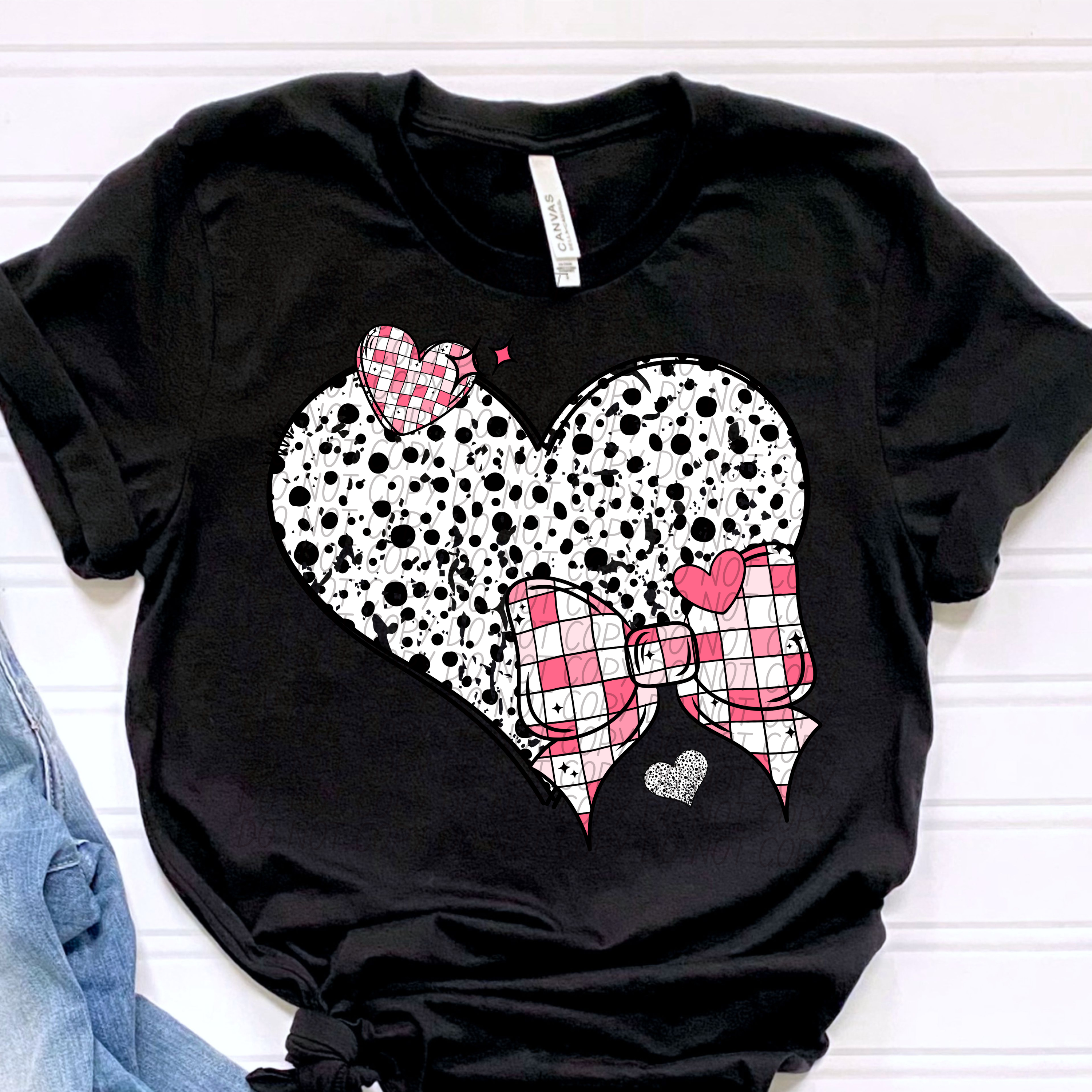 Heart Bow DTF Print – Simple Tymes