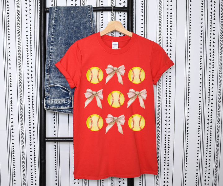 Pastel Softball DTF Print – Simple Tymes