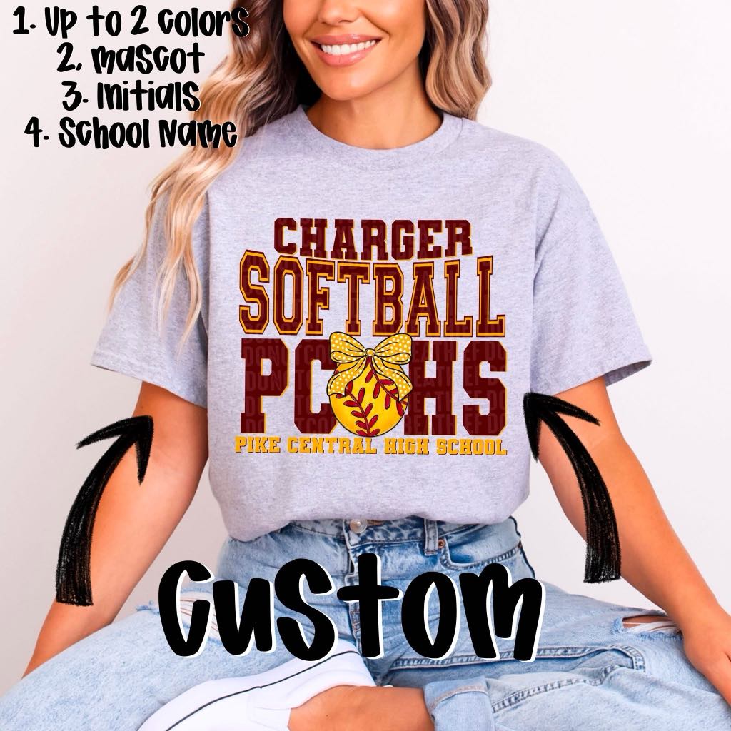Softball Custom Design Mockup Fee ONLY - No Prints - No Digitals ...