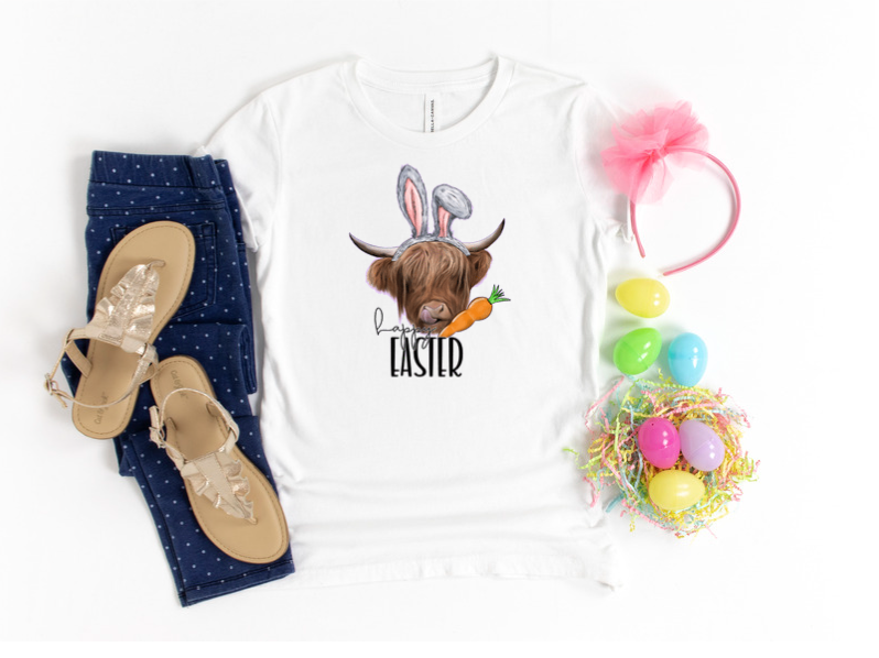 Happy Easter (cow) DTF Print – Simple Tymes